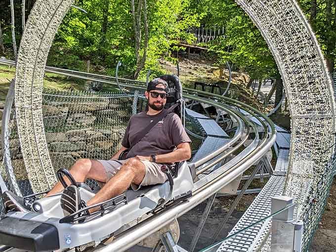That smile says it all: this is what freedom looks like at 25 miles per hour.