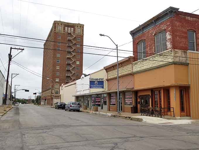 That tall Brownwood tower rising above the rooftops says one thing clearly: this town has always had big ideas.