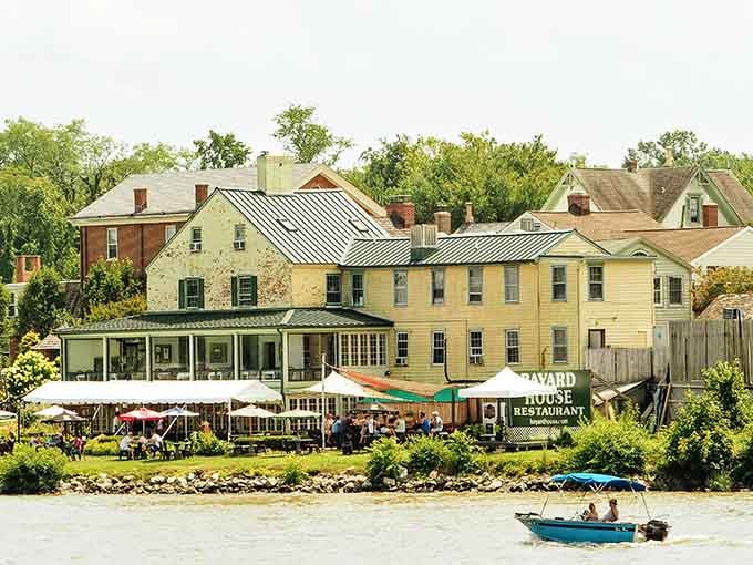 Bayard House Restaurant spilling right onto the canal's edge makes Chesapeake City look like the best outdoor dining reservation you never knew to make.