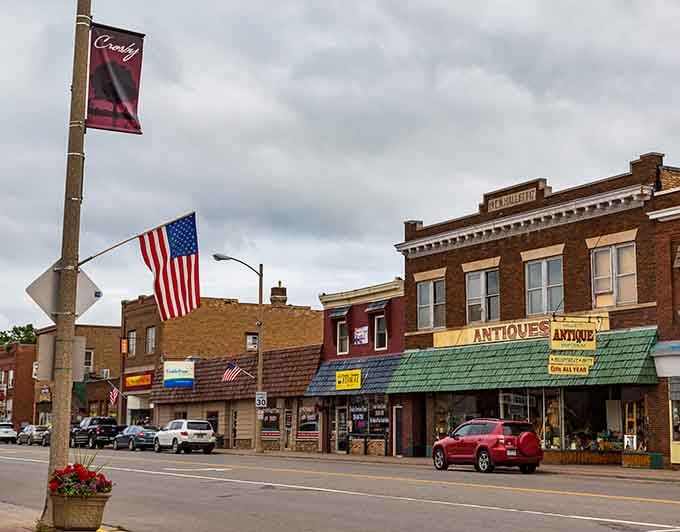 American flags wave proudly along streets where neighbors still know each other's names and stories.