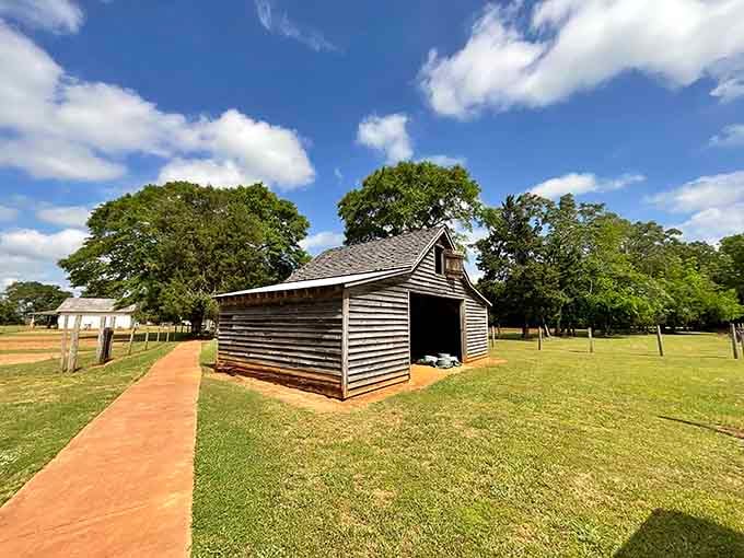 That simple barn stands as a testament to rural life when hard work and family were everything.