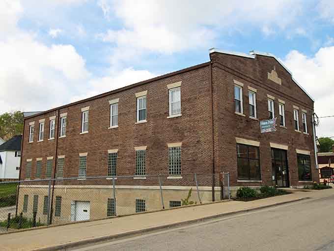 Solid brick walls and big windows tell you this Mineral Point building has seen a few chapters worth reading.