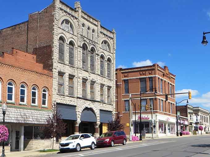 Logansport's limestone-faced downtown block is the kind of streetscape that makes you want to park the car and just wander.