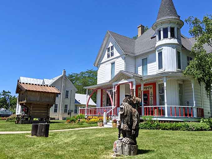 A Victorian beauty with turret and all, proving that some architecture never goes out of style, just gets more distinguished.