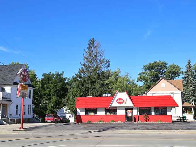 That classic red-roofed Dairy Queen in Viroqua is proof that some things are simply perfect and should never be questioned.
