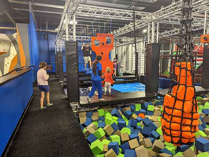 Young warriors tackle the ninja course with the kind of determination usually reserved for getting extra dessert at dinner.