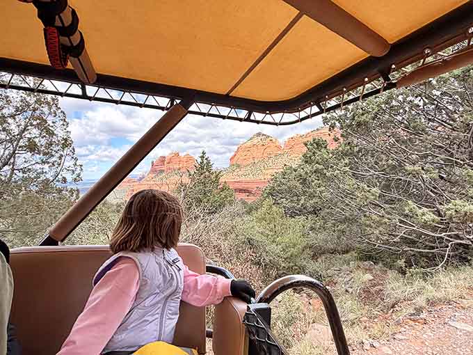 When the view out the Jeep window looks like this, you stop whatever you were thinking about.