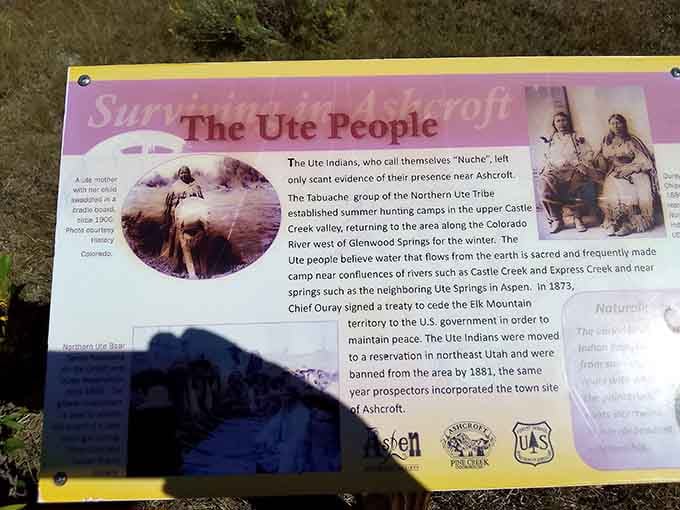 The Ute people knew this valley long before silver fever struck, and their story deserves equal billing here.