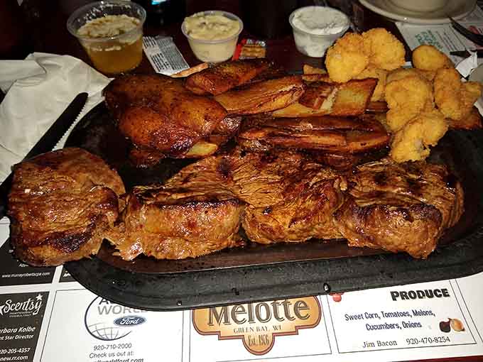 Tenderloin meeting deep-fried lobster tail on the same platter is the culinary crossover event nobody knew they desperately needed.