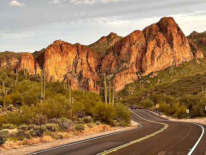 The scenic drive here is so gorgeous you'll need to budget extra time for photo stops.