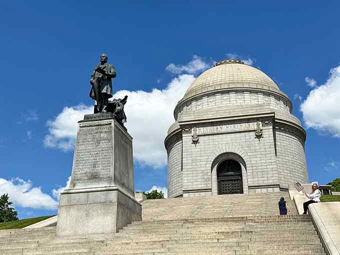 The McKinley Presidential Library and Museum sits on a hill like history itself is showing off.