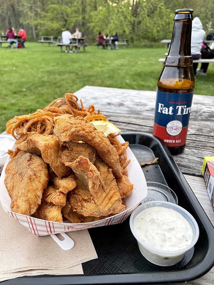 Crispy battered fish that actually tastes like fish, not like a deep-fried flour blanket gone rogue.