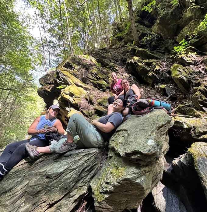 When the rocks near the waterfall become your personal lounge chairs, you know you've found something truly special.