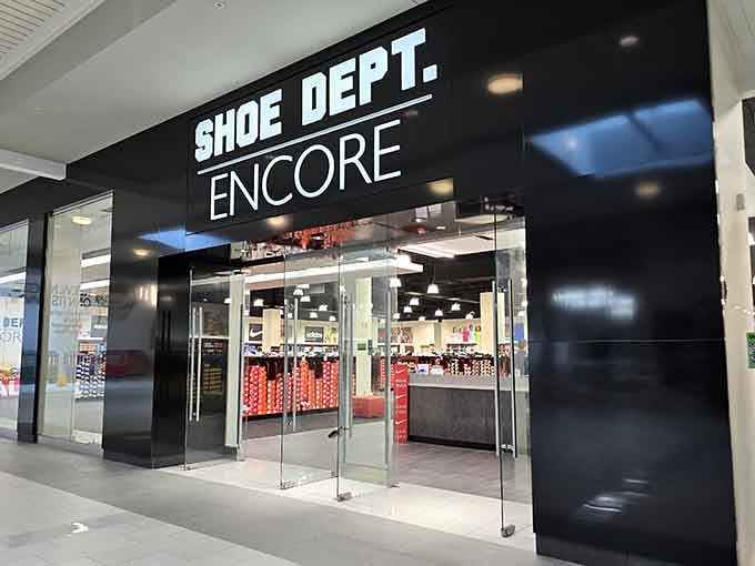Shoe Dept. Encore means business, sleek, stocked, and ready to solve all your footwear problems.