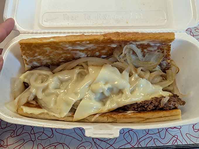 Grilled onions, melted Swiss, and a perfectly toasted sourdough base. The Classic Patty Melt deserves its own fan club.