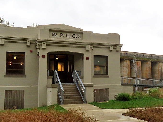 The W.P.C. Co. building stands as a dignified reminder that some history deserves a proper address.