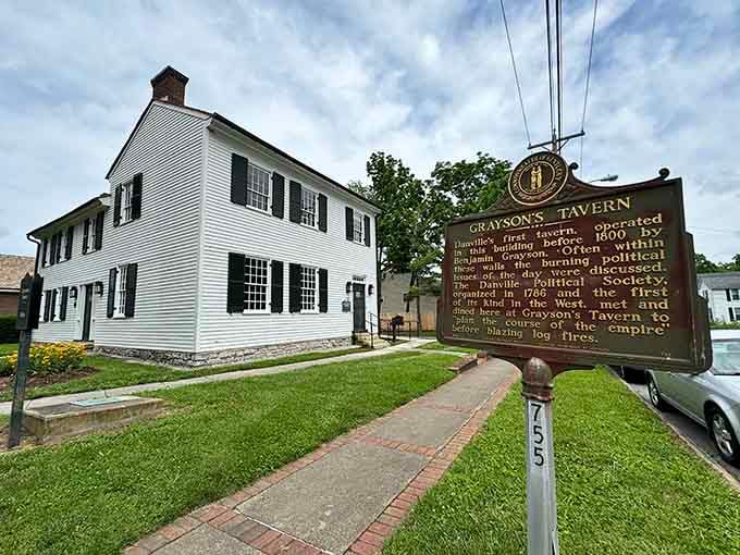 Grayson's Tavern: where Kentucky's founding fathers debated statehood, then probably grabbed a drink to celebrate or commiserate.