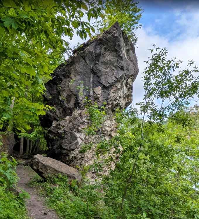 This towering rock formation didn't ask for your attention, but it's getting every last bit of it anyway.