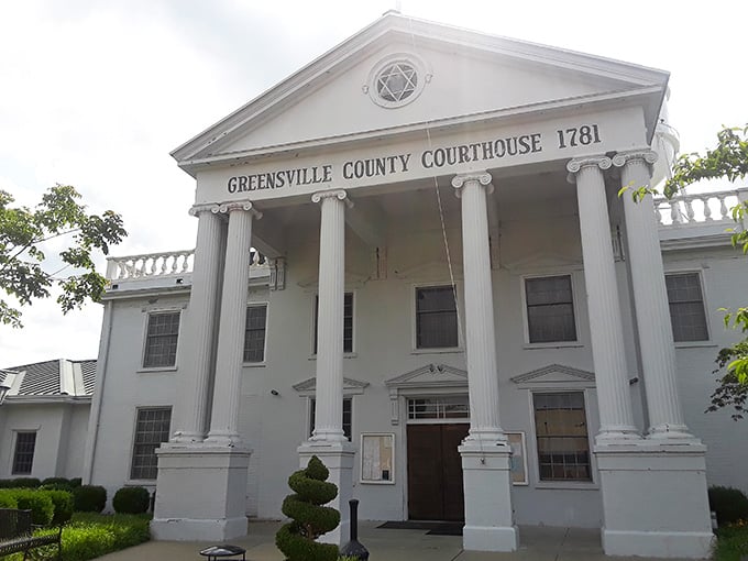 The Greensville County Courthouse has been standing since 1781, which means it's seen a few things and isn't easily impressed.