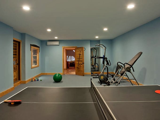 Yes, there's a gym. Yes, you'll probably skip it. The ping pong table, though, is non-negotiable.