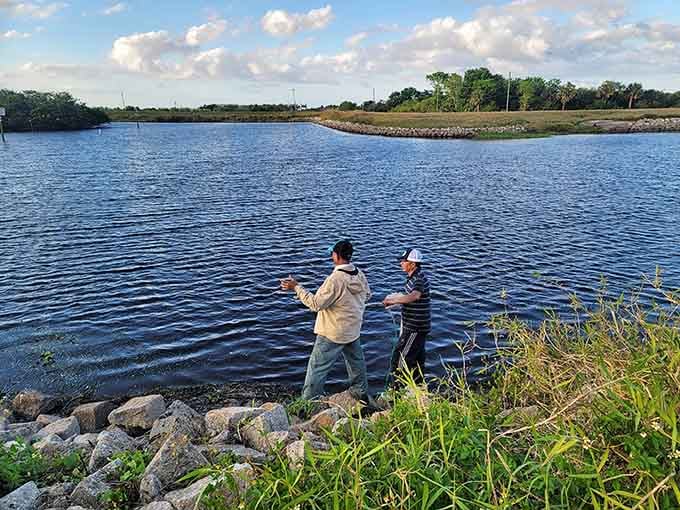 Father-son fishing moments happen naturally here, where the bass are biting and the memories are absolutely free.