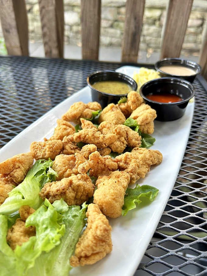 Golden alligator bites prove that eating something that could eat you back is surprisingly delicious and totally worth it.