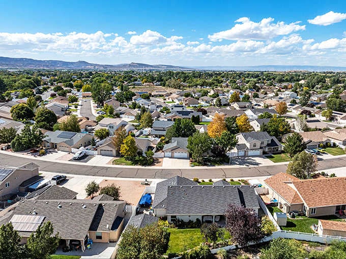 Fruita's neighborhoods sit quietly beneath big skies, proof that a good backyard view doesn't require a big mortgage.