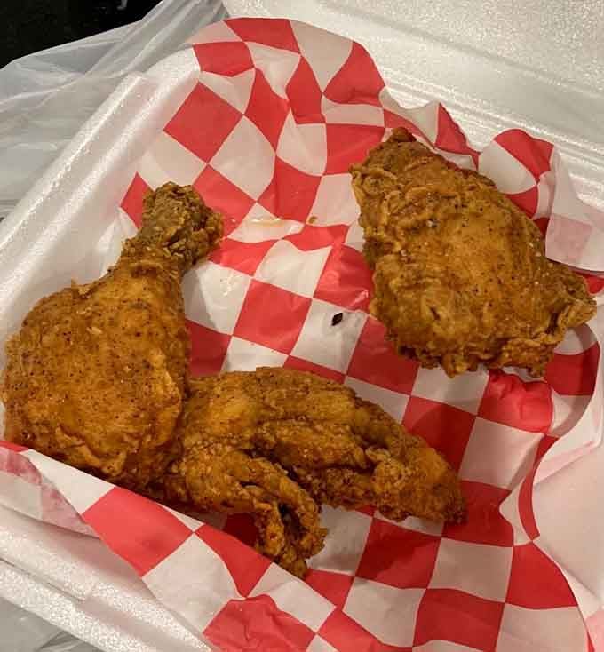 Half a chicken never looked so good, with that crackling crust promising flavor in every single bite you take.