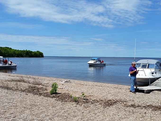 When the boats are this close, you know you've found where the locals keep their favorite fishing secrets.