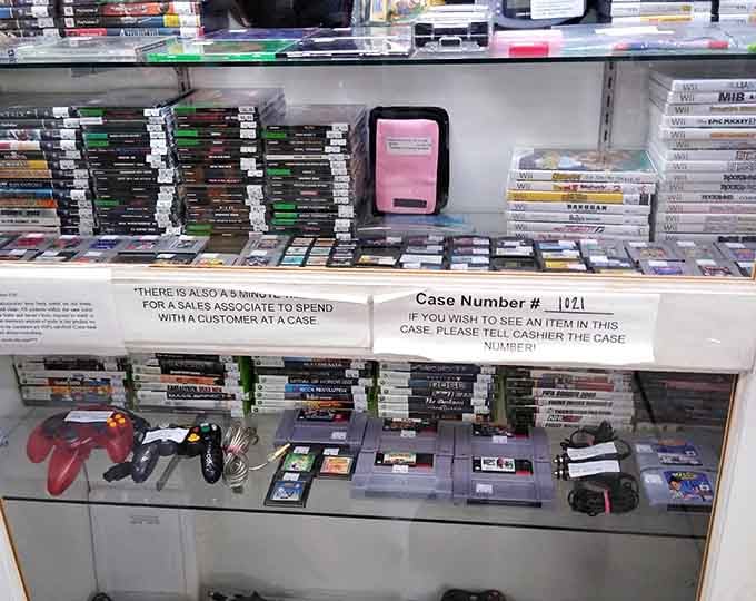 Video game cartridges and controllers from every era, because nostalgia comes in many pixelated forms these days.