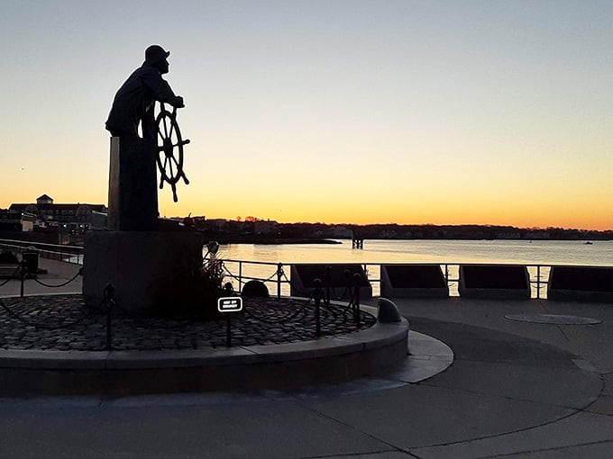 At sunset, the fisherman becomes a silhouette against the harbor. Honestly, it's one of the most moving sights in Massachusetts.