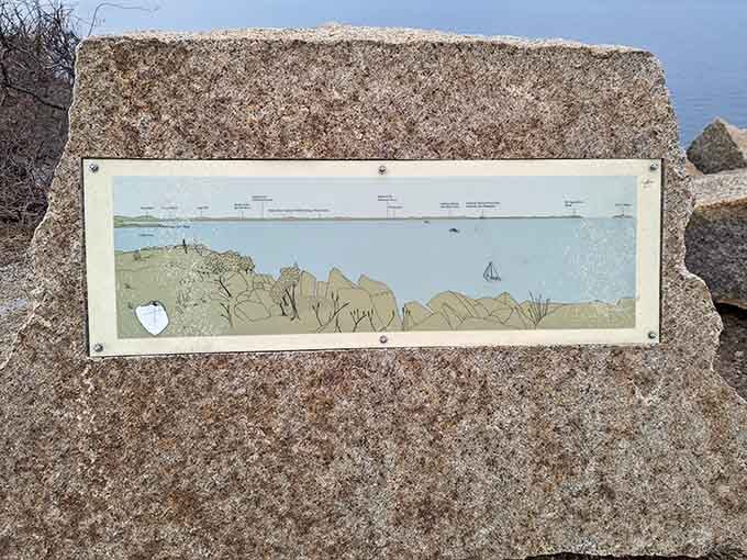 Educational plaques dot the landscape, teaching you about the coastline while you catch your breath from the views.