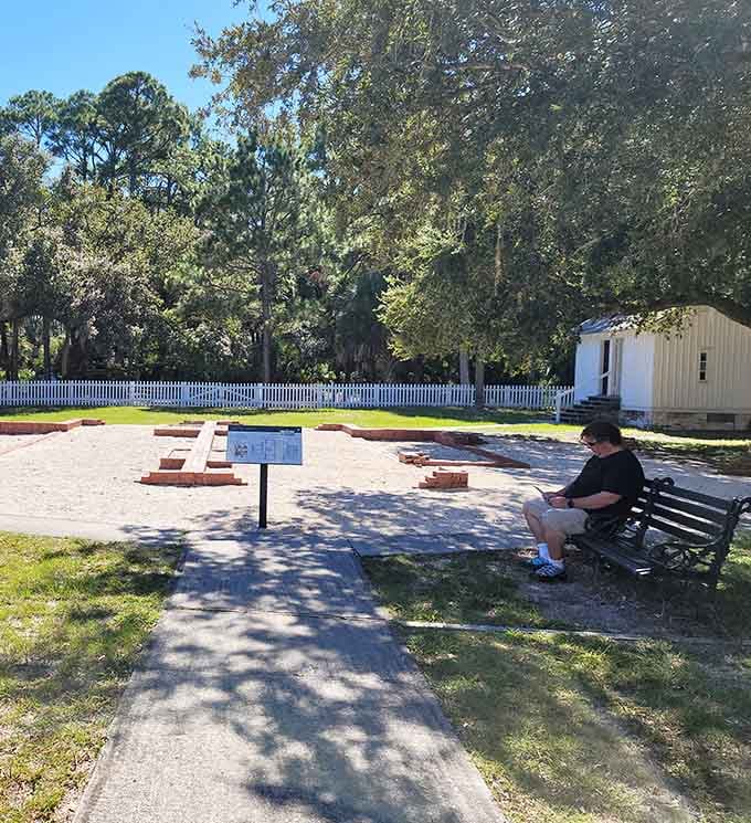 Sometimes the best vacation moments happen on a quiet bench, watching the world slow down around you.