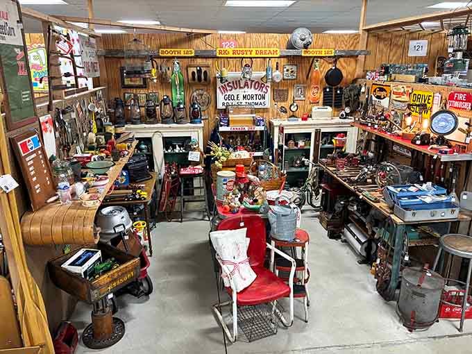 This booth packs more Americana into one space than a Fourth of July parade and county fair combined.