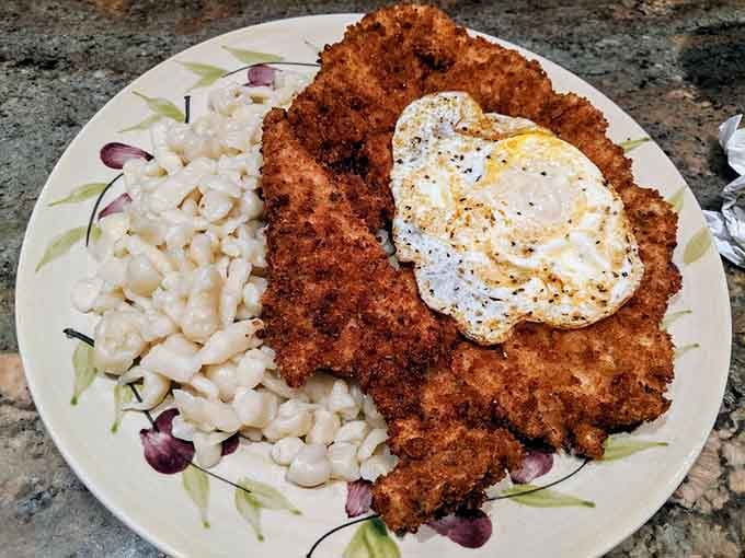 A fried egg on schnitzel sounds wild until you taste it, then it sounds like genius.