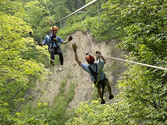 Mid-air high-fives are the official handshake of people who've officially left their comfort zones behind.