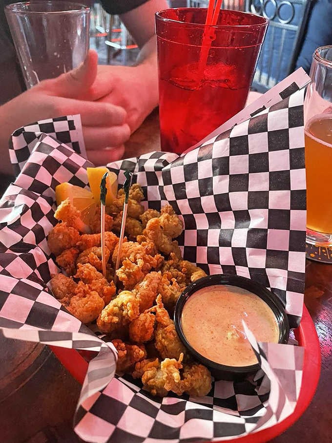 Lincoln's Roadhouse Cajun Popcorn lands crispy, golden, and dangerously snackable, with a remoulade that deserves its own fan club.