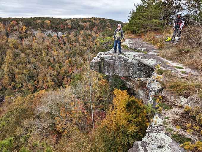 Standing on the canyon rim with that view behind you is the ultimate "I live here" flex.
