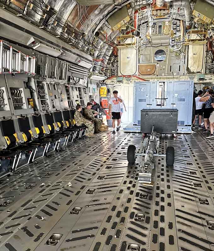 Step inside a Boeing C-17 Globemaster III cargo bay and suddenly your living room feels very, very small.