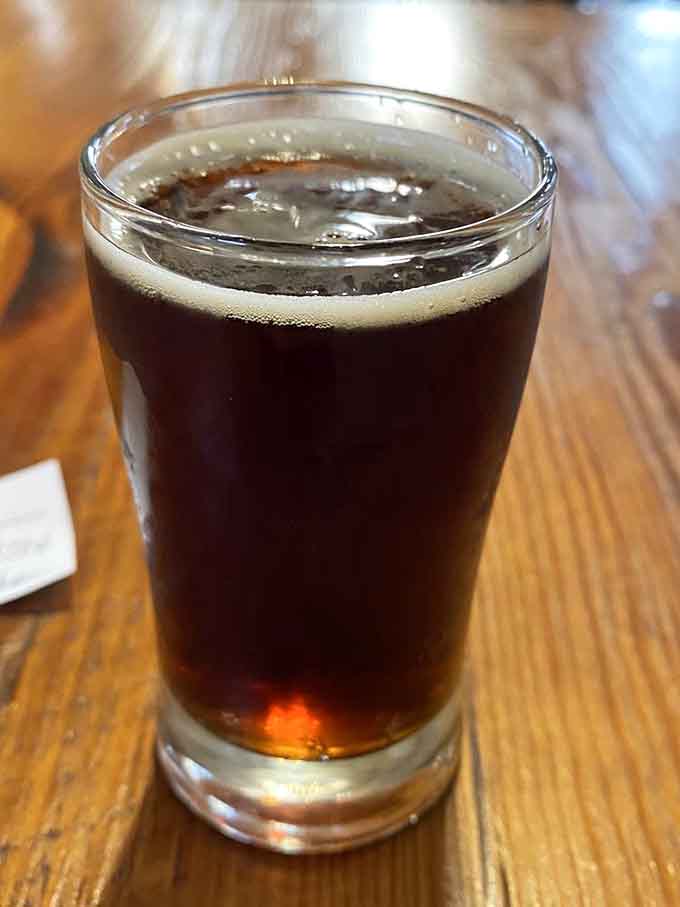 Dark, rich, and contemplative, this stout tastes even better when you're surrounded by century-old craftsmanship.