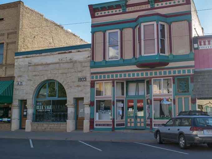 The 1903 stonework on Blue Sage's building proves that Paonia was building things to last long before it was fashionable.