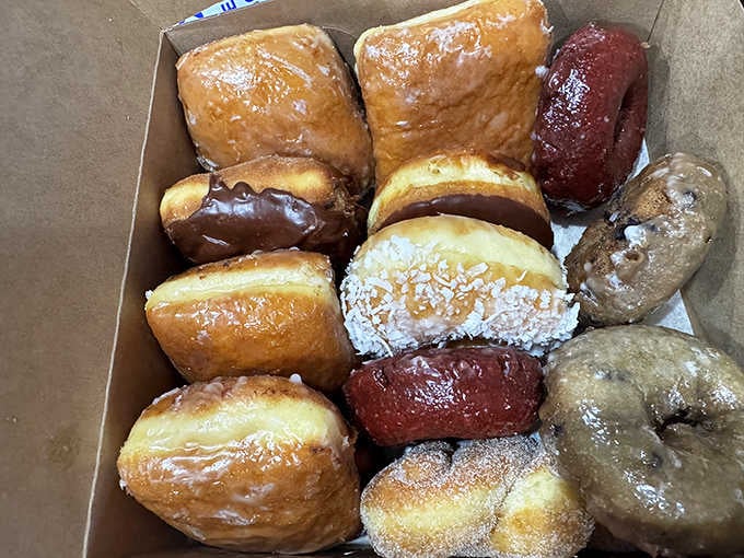 This box of assorted donuts is basically a greatest hits album, and every track is a certified banger.