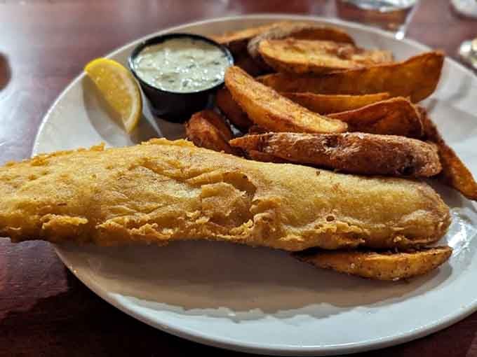 Golden, crispy fish with fries that could make you forget every diet you've ever considered starting tomorrow.