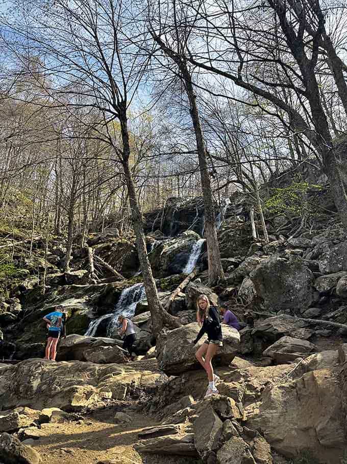 The rocks around the falls are basically nature's bleacher seats, and the waterfall is absolutely worth the price of admission.
