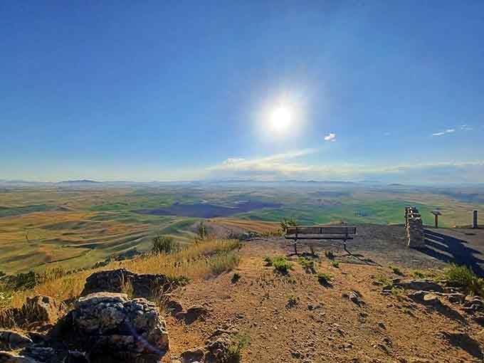 Grab a bench and contemplate the fact that this incredible panorama comes without an admission fee or crowds.