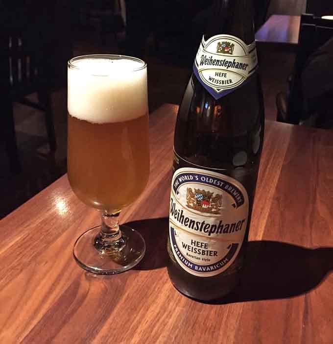 Weihenstephaner Hefe Weissbier, poured perfectly with a cloud-white head, proving that some classics never need an upgrade.