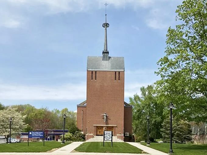 Every college town needs a landmark that anchors it, and this brick beauty does the job beautifully.