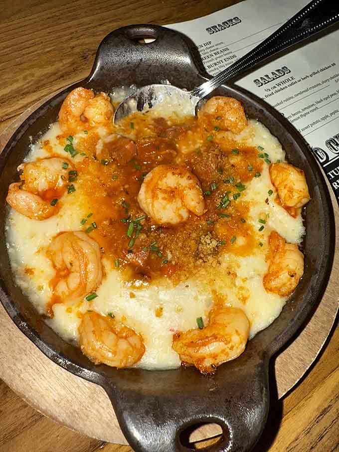 That golden crust on top isn't just for looks—it adds texture that takes these grits to another level.