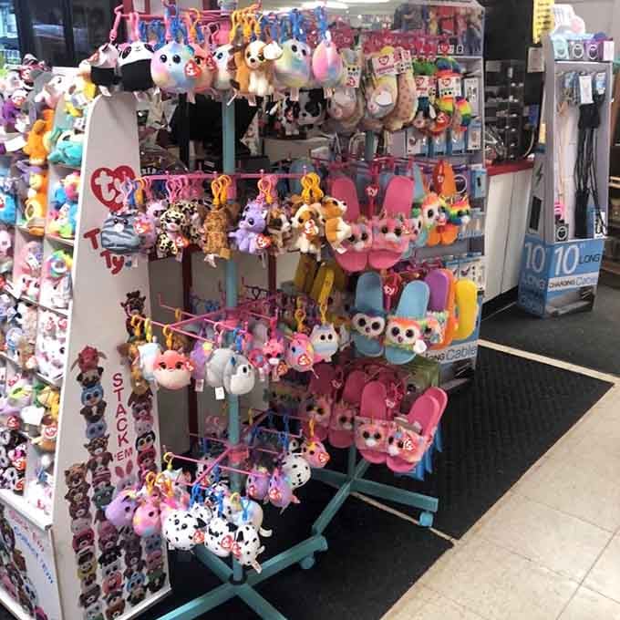 The Ty collection here could rival a kid's entire birthday wish list, with enough plush options to make any grandchild squeal.