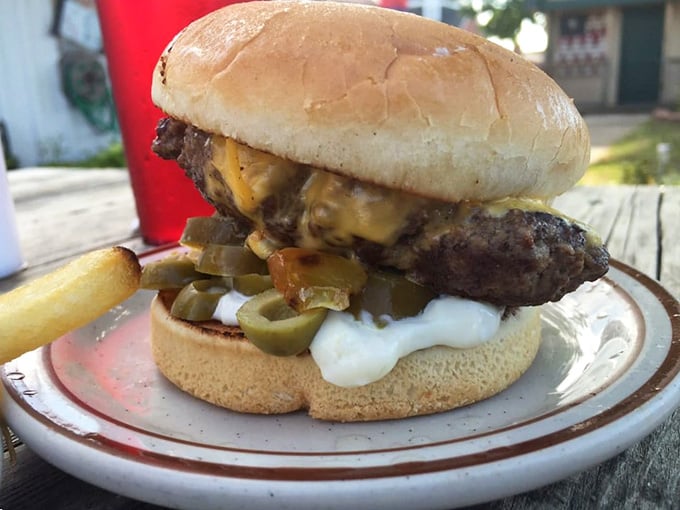 Jalapeños, melted cheese, and a burger that means serious business, Clare's answer to bold and unapologetic flavor.